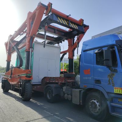 Prefab House Straddle Carrier Crane 120T Highly Customized Straddle ...