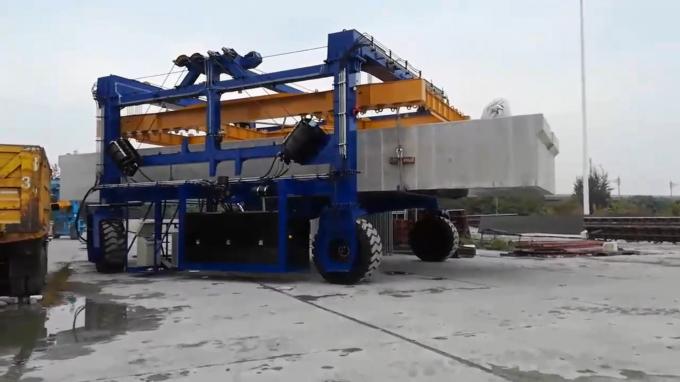 Prefab House Straddle Carrier Crane 120T Highly Customized Straddle ...